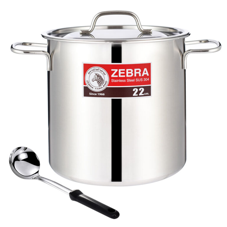 22cm Stock Pot W/Ladle – Zebra Malaysia
